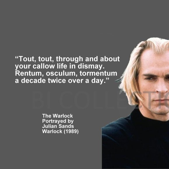 Wall Decor | Warlock Julian Sands Tout Tout Through And Quote Photo ...